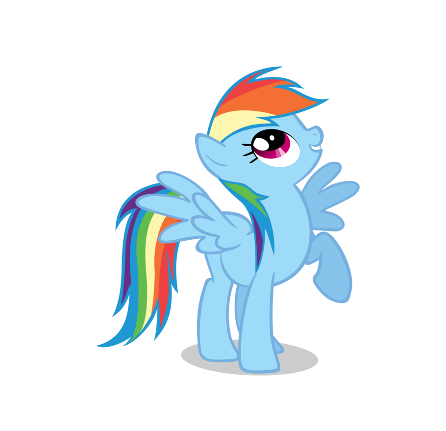 #197941 - safe, artist:luckydonald, rainbow dash, g4, full body, looking up, raised hoof, simple ...