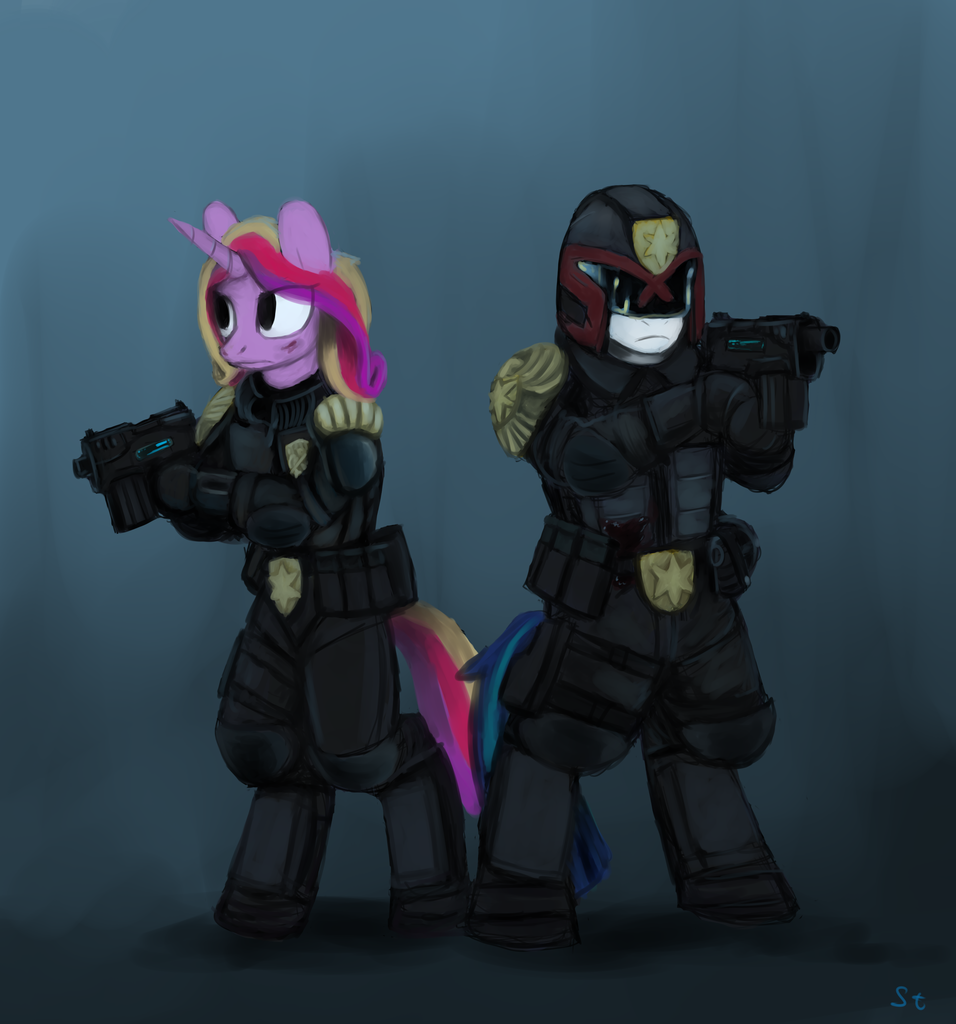 #197963 - safe, artist:gordonfreeguy, princess cadance, shining armor ...