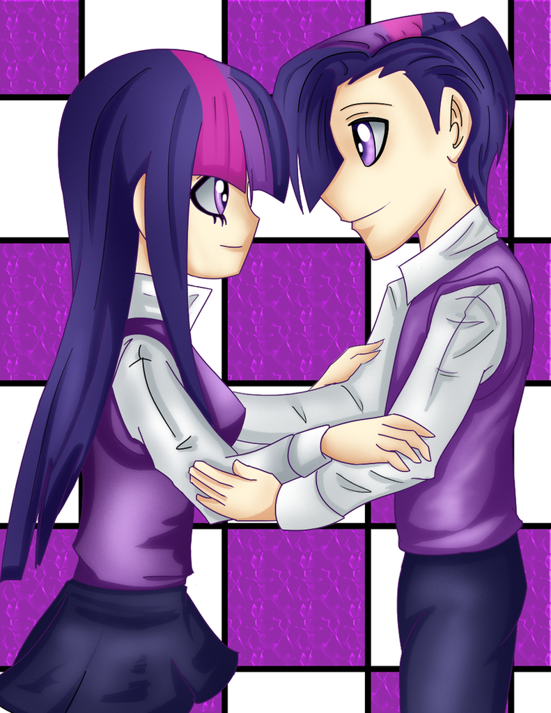 #173632 - safe, artist:icedroplet, twilight sparkle, human, g4, duo ...