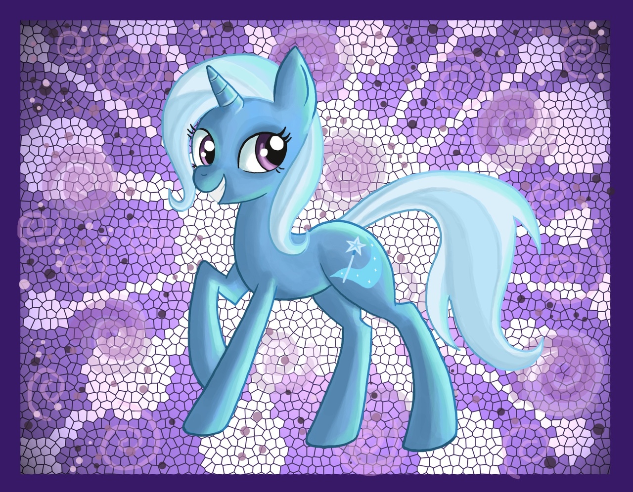 #174254 - safe, artist:raptor007, trixie, g4, smiling - Derpibooru