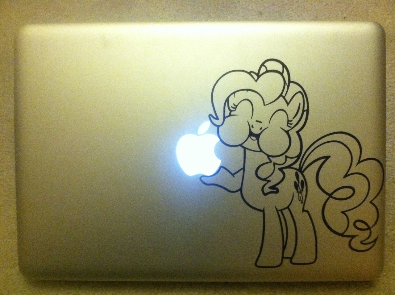 #175145 - safe, artist:lifelessshadow26, pinkie pie, apple (company ...