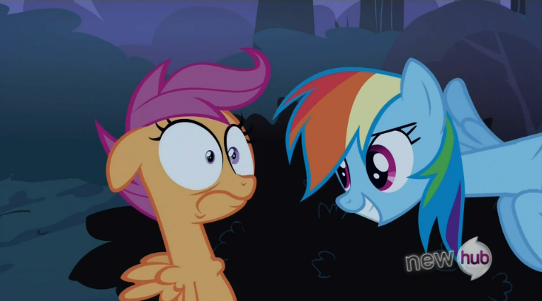 #176699 - safe, screencap, rainbow dash, scootaloo, g4, my little pony ...