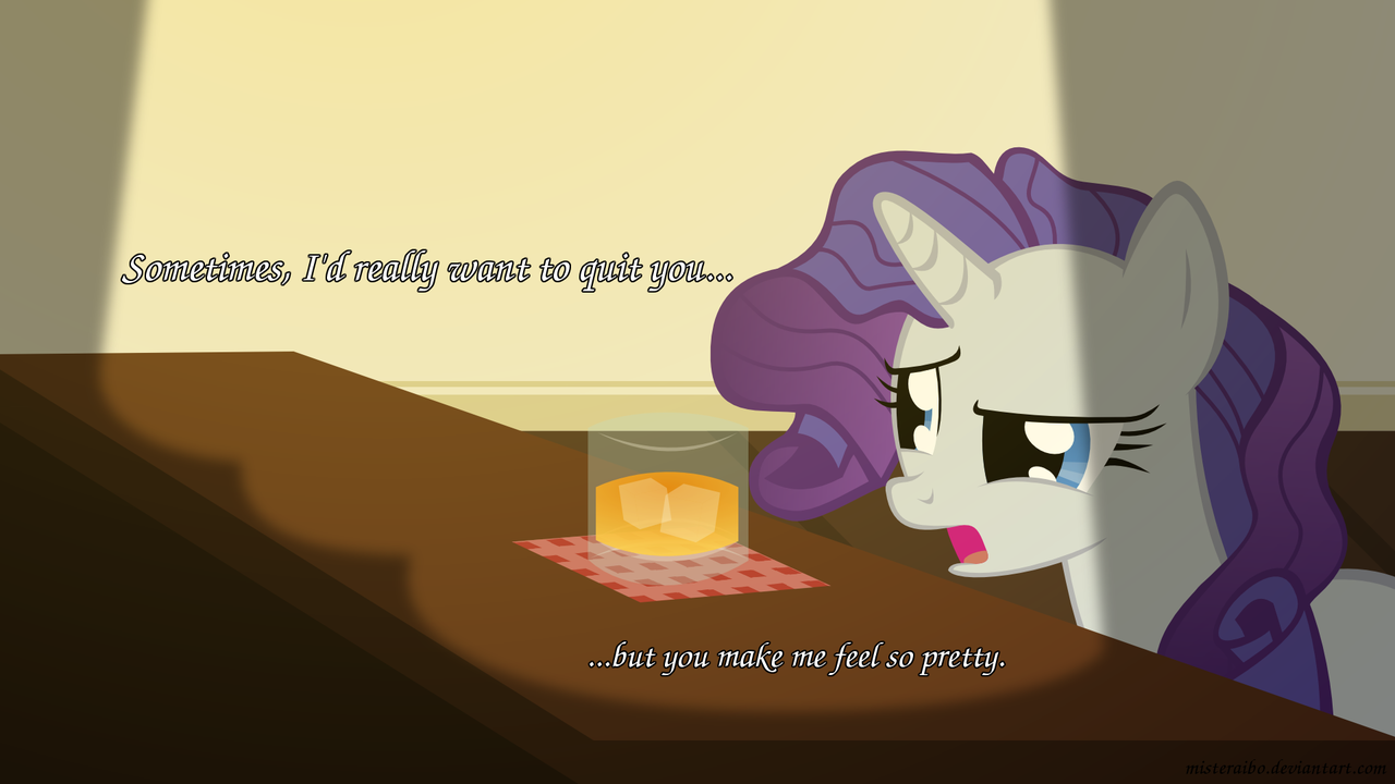 #177013 - safe, rarity, pony, unicorn, g4, alcohol, alcoholism, sad ...
