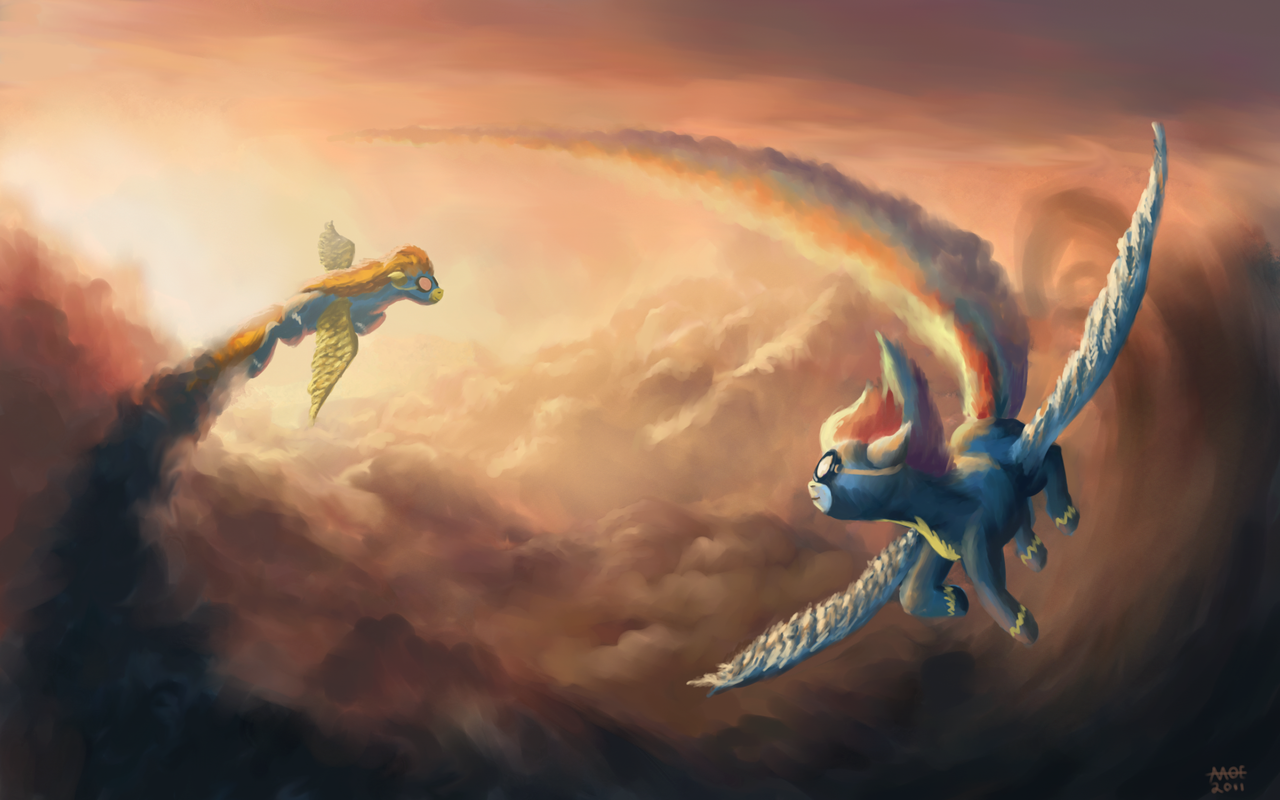Mlp Rainbow Dash Cloud Wallpaper