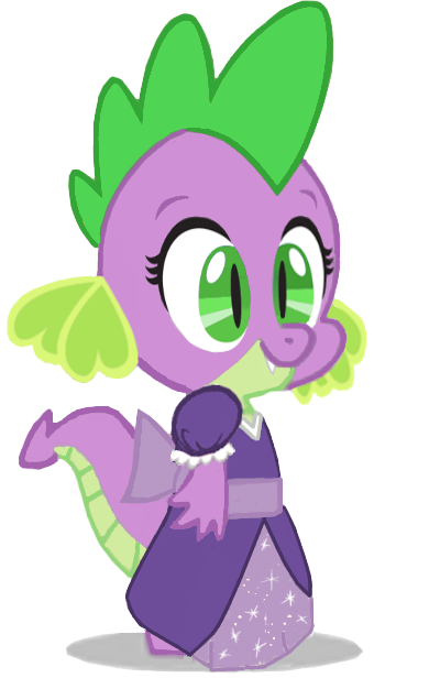 #5461 - safe, artist:angel147196, spike, dragon, g4, barb, clothes ...