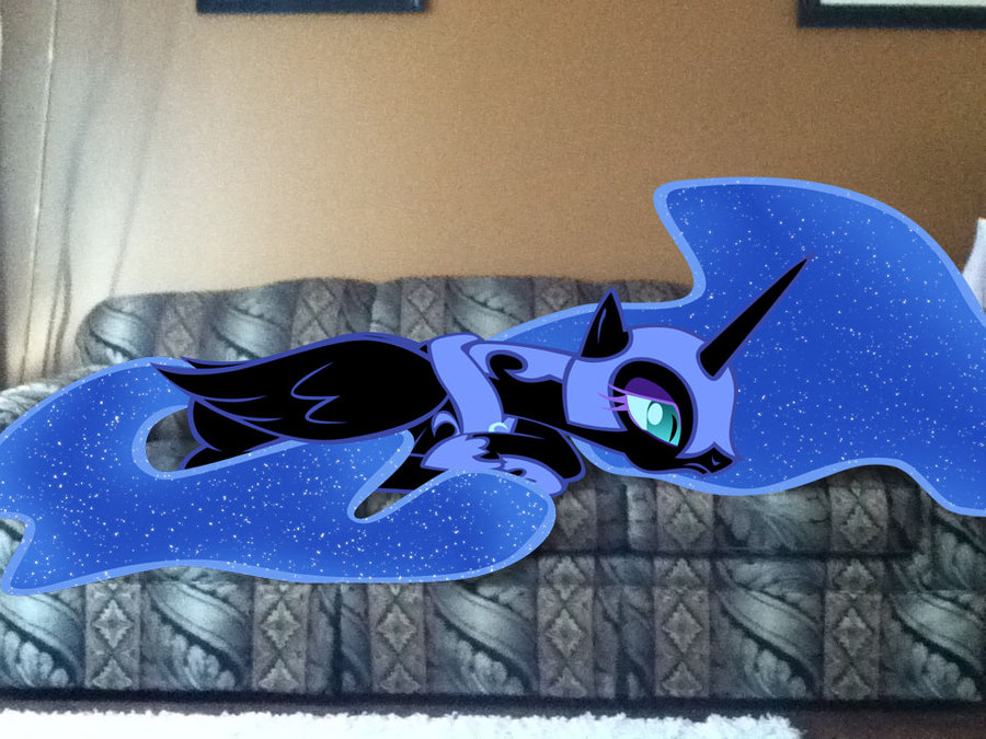 #6320 - safe, nightmare moon, alicorn, pony, g4, couch, female, irl ...