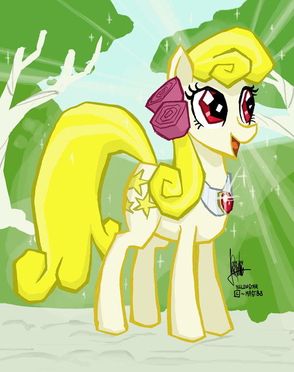 #14170 - safe, artist:theartrix, oc, oc only, oc:yellowstar, earth pony ...