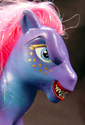 #15722 - safe, pony, evil, grin, irl, photo, satanic, smiling, solo ...