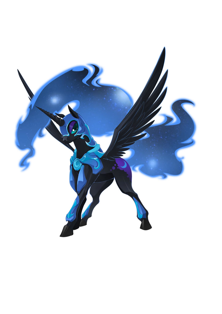 #16677 - safe, artist:bleedman, nightmare moon, alicorn, pony, armor ...