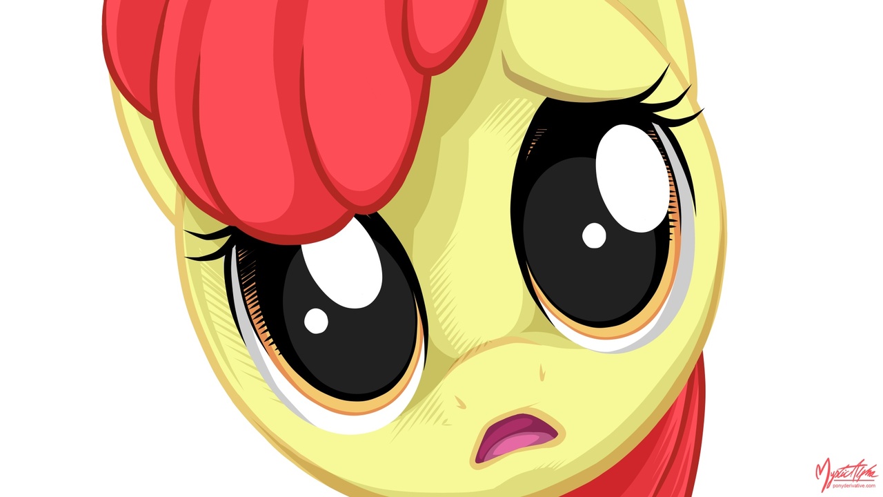 #20706 - safe, artist:mysticalpha, apple bloom, earth pony, pony, g4 ...
