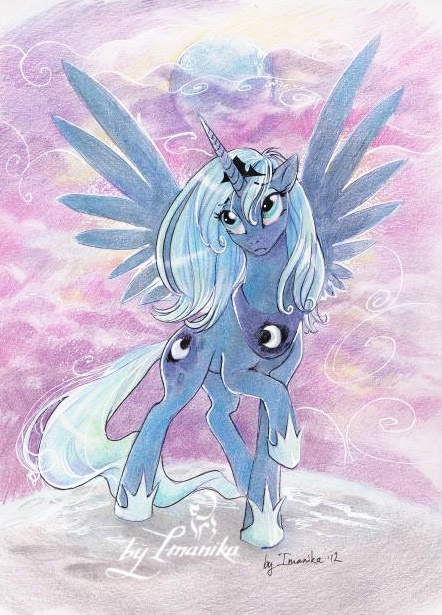 #22096 - safe, artist:imanika, princess luna, alicorn, pony, female ...