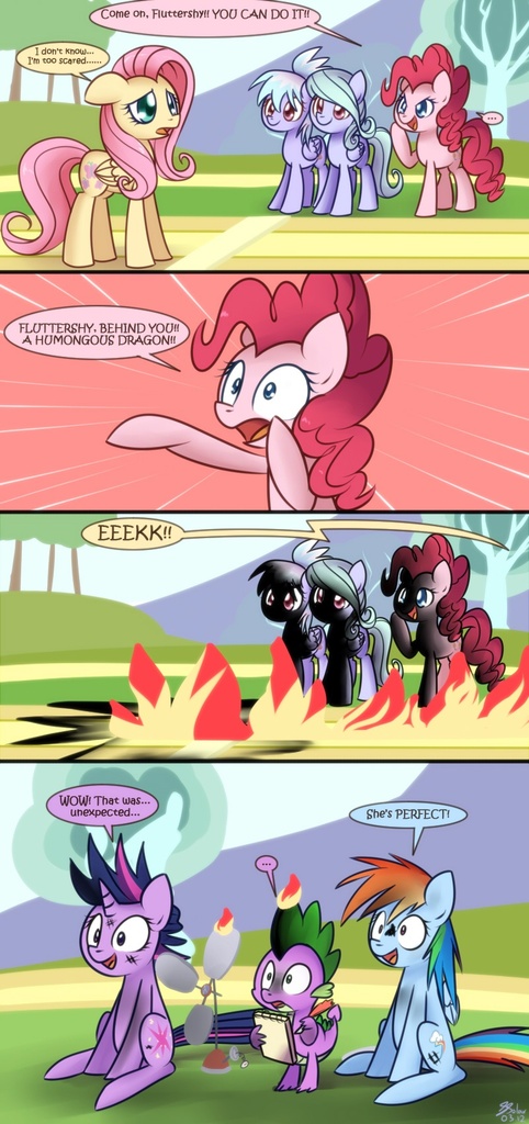 #22804 - safe, artist:solar-slash, cloudchaser, flitter, fluttershy ...