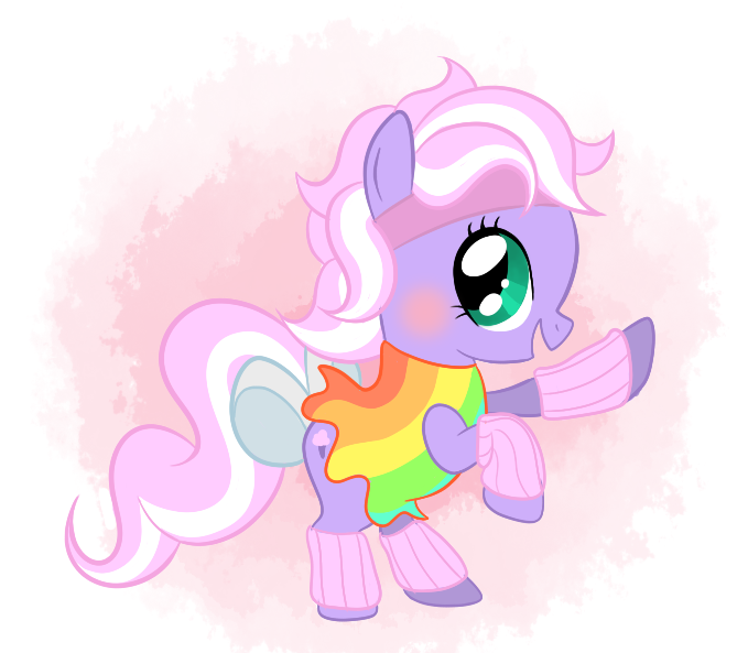 #24441 - safe, artist:disfiguredstick, baby lickety split, pony, g1, g4 ...