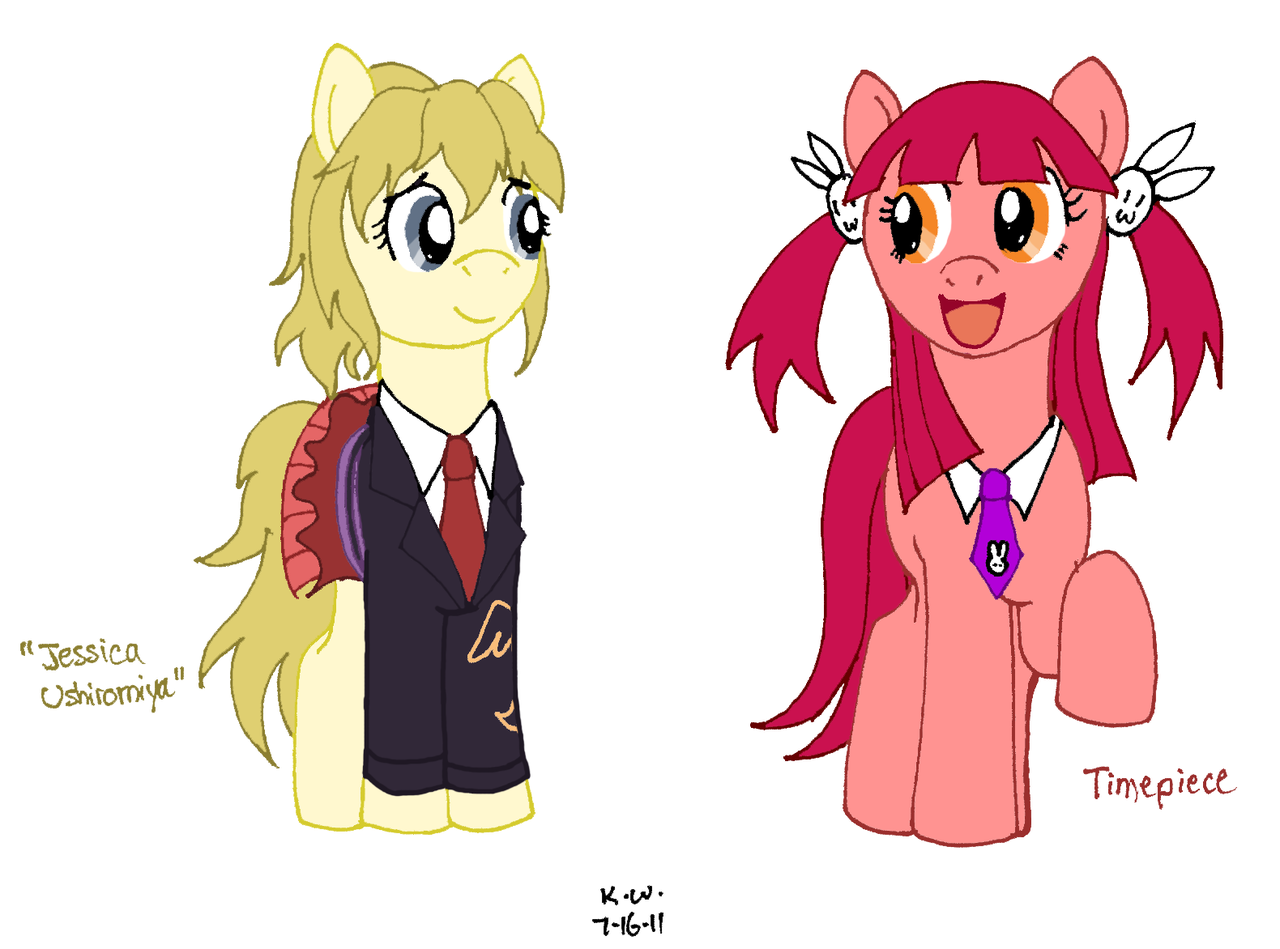 #24571 - safe, artist:timer rabbit, oc, crossover, jessica ushiromiya ...