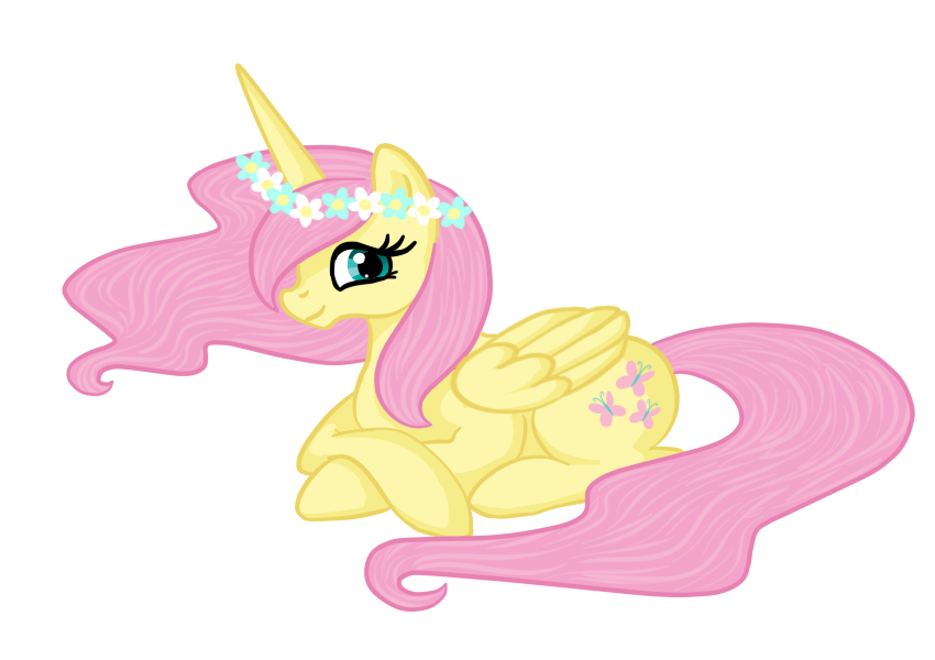 #25191 - safe, artist:pvt-llama, fluttershy, alicorn, pony, g4 ...