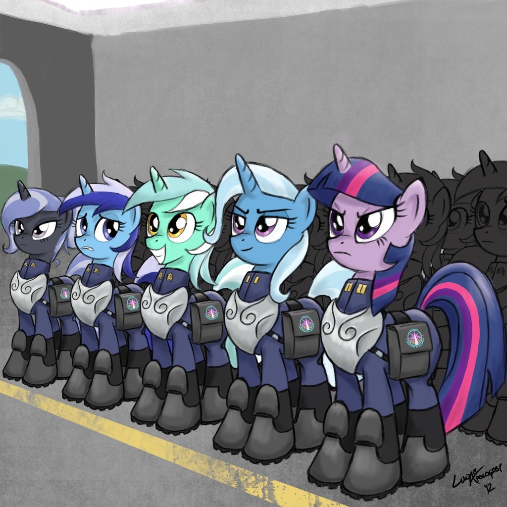 #27649 - safe, artist:lunarapologist, lyra heartstrings, minuette ...