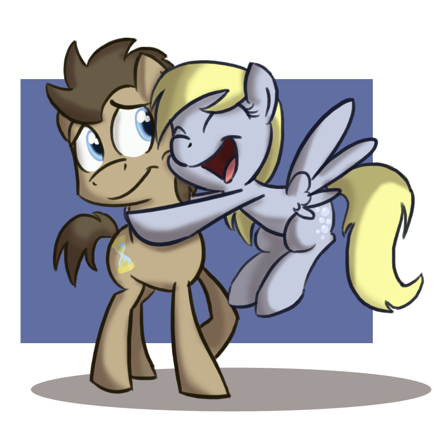 #39768 - safe, artist:eliwood10, derpy hooves, doctor whooves, time ...