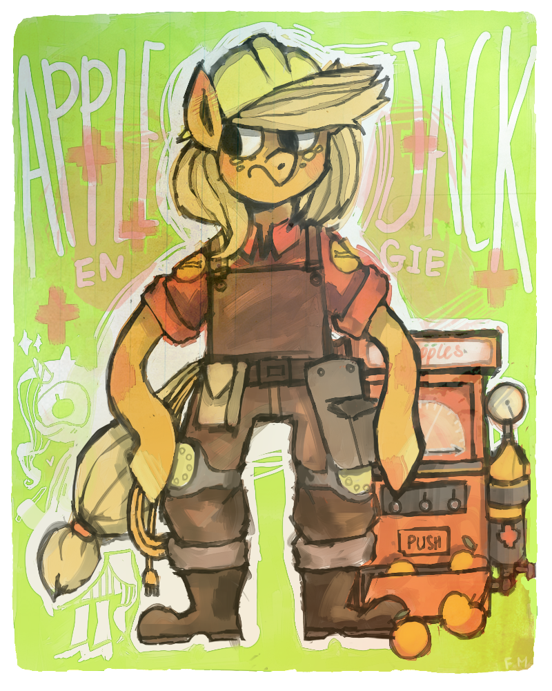 #41857 - safe, artist:fuckinmonday, applejack, earth pony, pony, g4 ...