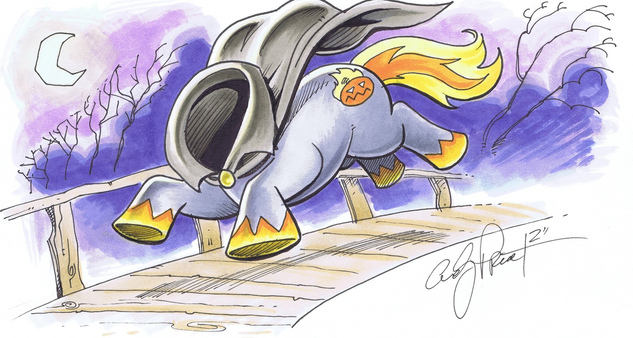 #41988 - safe, artist:andypriceart, headless horse, bridge, headless ...