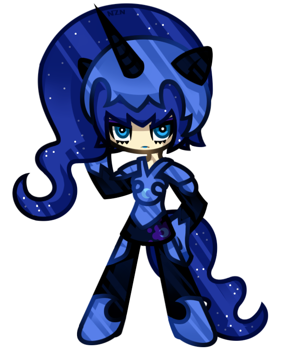 #47323 - safe, artist:nekozneko, nightmare moon, human, g4, eared ...