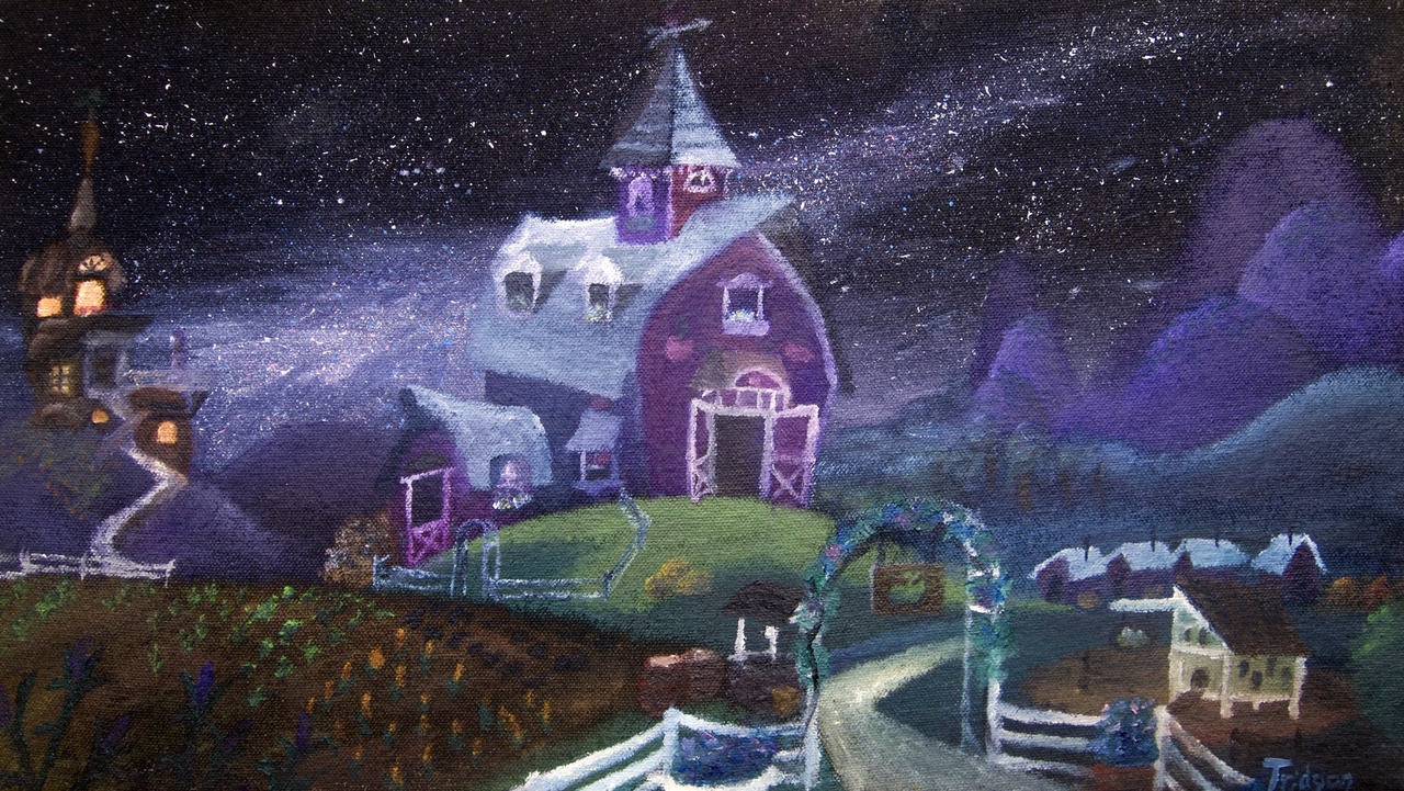 #48658 - safe, artist:tridgeon, applejack, applejack's house, night ...