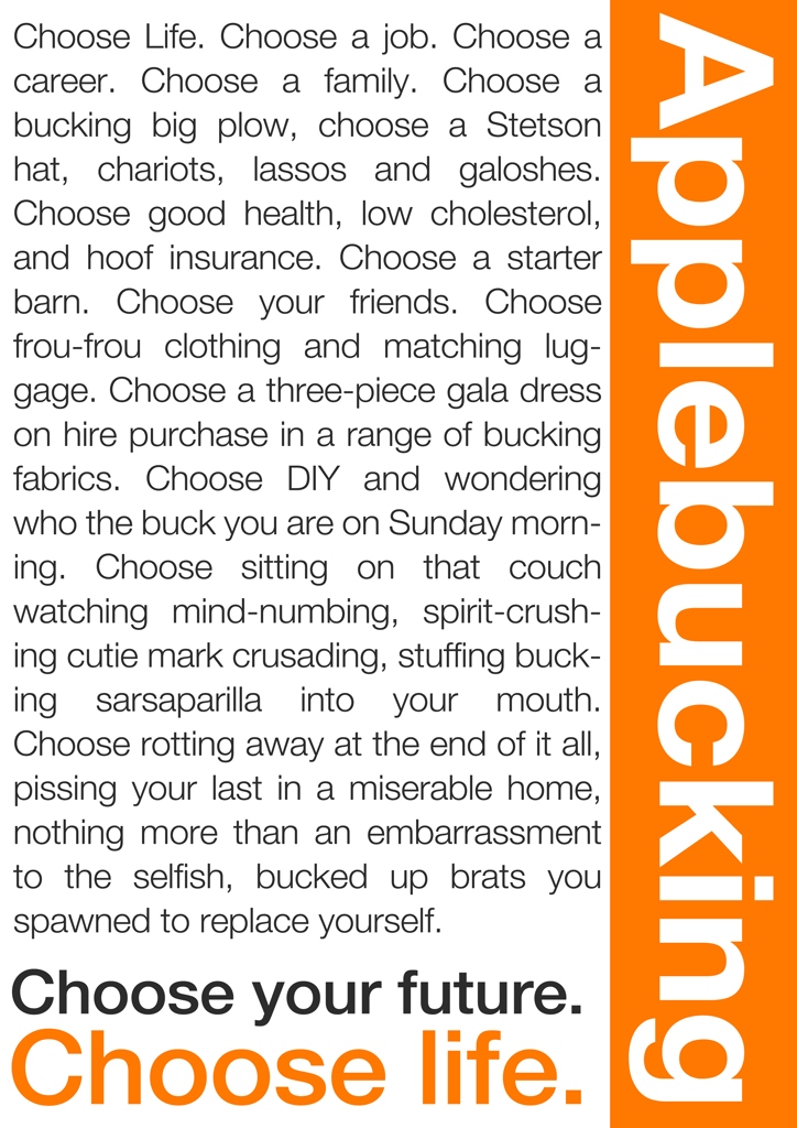 #49665 - safe, artist:skeptic-mousey, applejack, helvetica, no pony ...