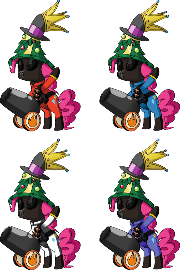 #52041 - safe, artist:spyro0w0, pinkie pie, g4, pyro (tf2), team ...