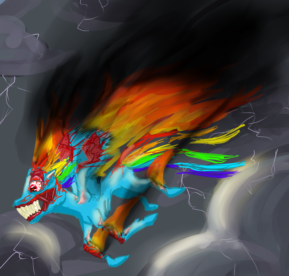 #59080 - grimdark, grotesque, artist:mindication, rainbow dash ...