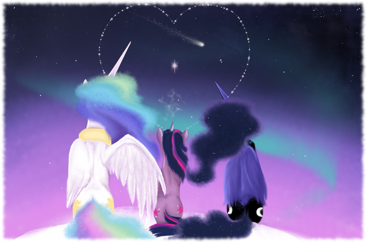 #29759 - safe, artist:bri-sta, princess celestia, princess luna ...