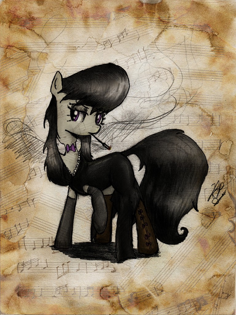 #30049 - safe, artist:il-phantom, octavia melody, pony, cigarette ...