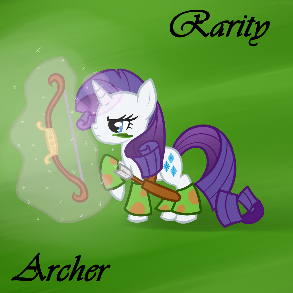 #33044 - safe, artist:speccysy, rarity, pony, archery, arrow, bow ...