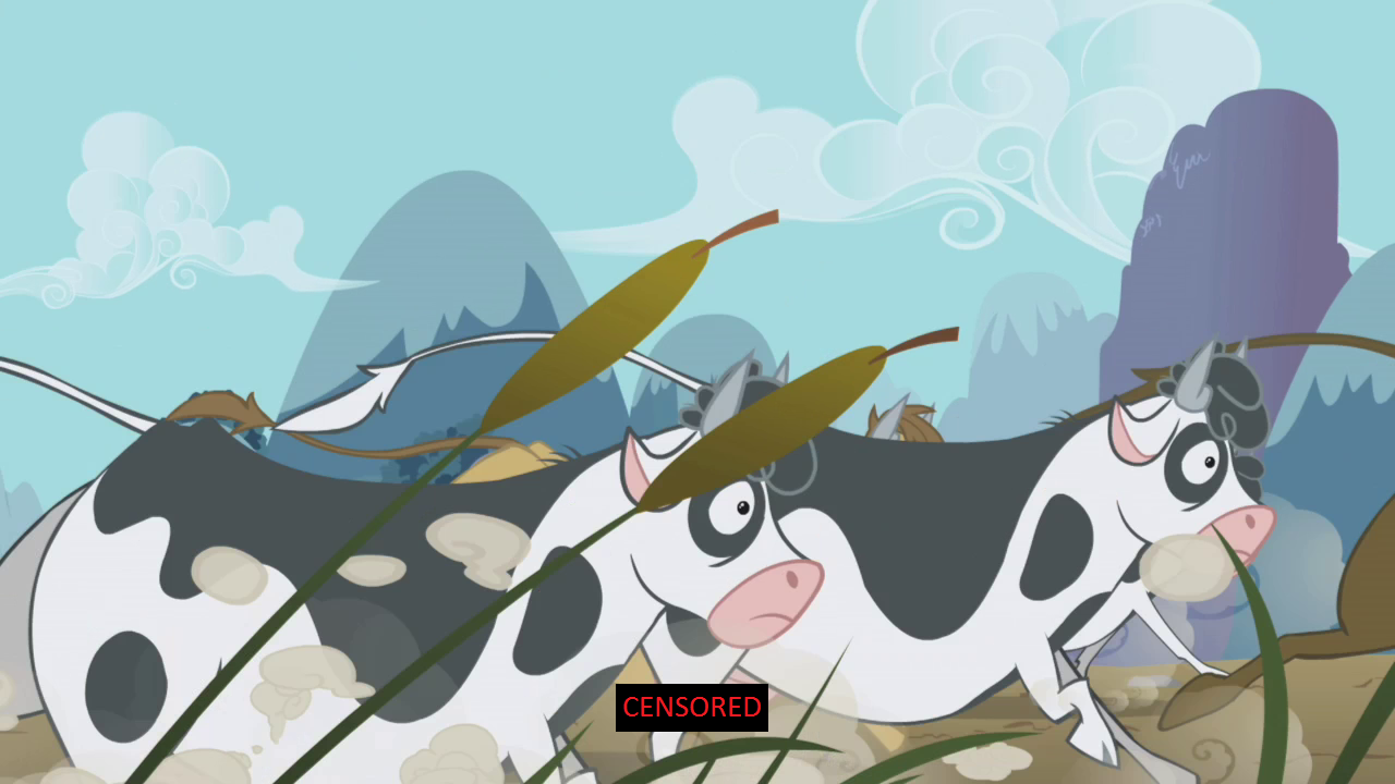 #33215 - safe, edit, edited screencap, screencap, cow, applebuck season ...