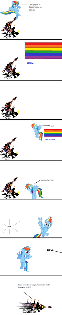 #36452 - safe, artist:ponypon, rainbow dash, crossover, patapon ...