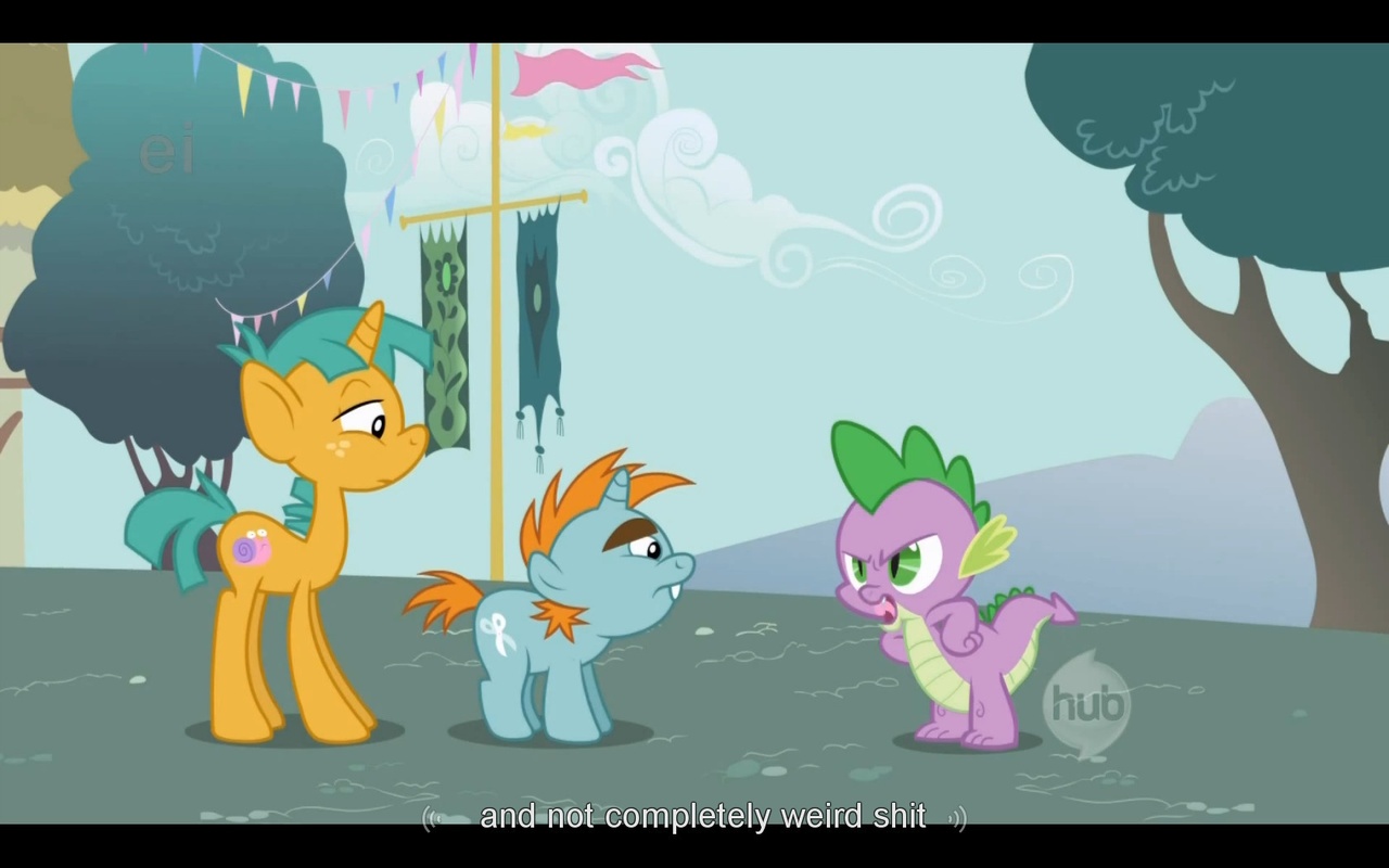 #37004 - safe, edit, edited screencap, screencap, snails, snips, spike ...