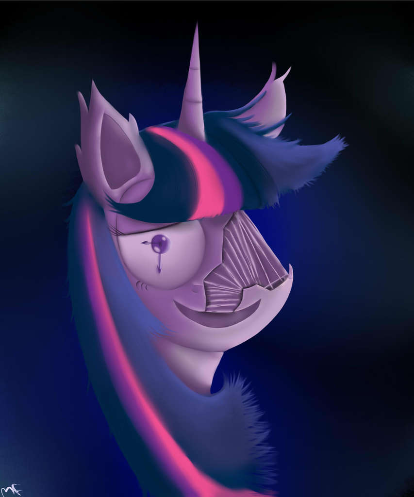 #38404 - grimdark, artist:13light, twilight sparkle, pony, g4, clock ...