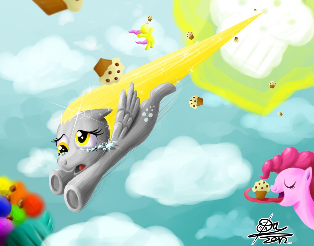 #71592 - safe, artist:otlstory, derpy hooves, fluttershy, pinkie pie ...