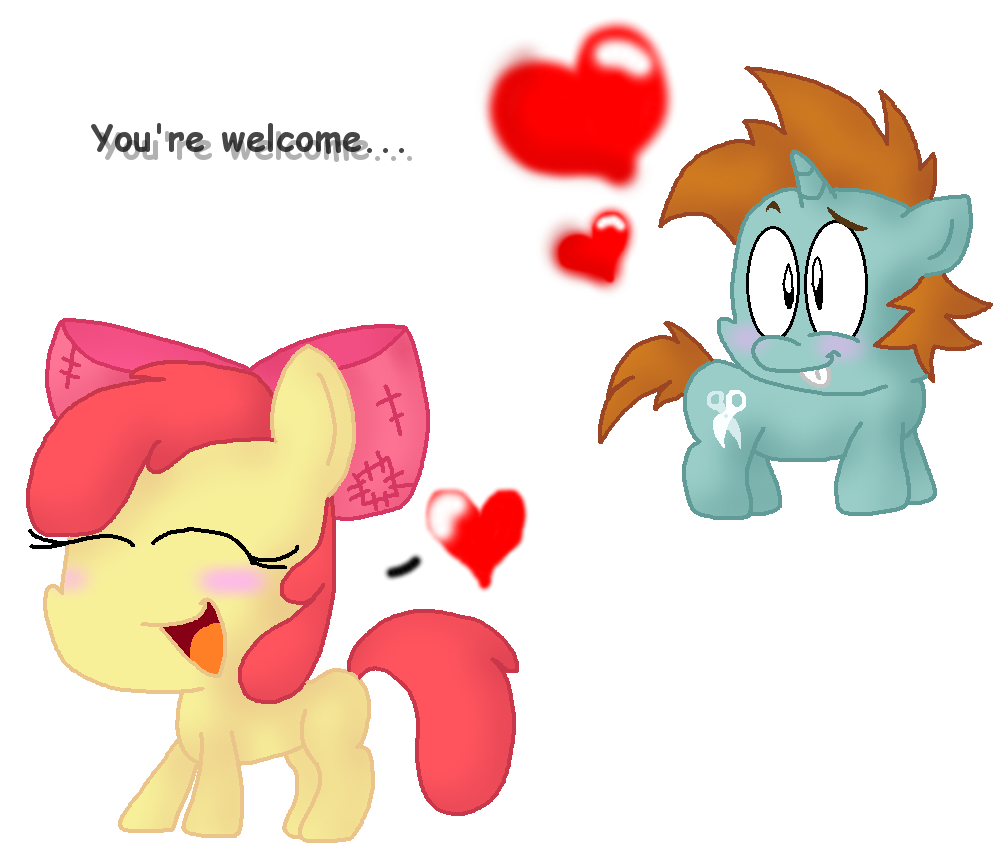 #71718 - safe, artist:candythehedgebatcat9, apple bloom, snips, earth ...