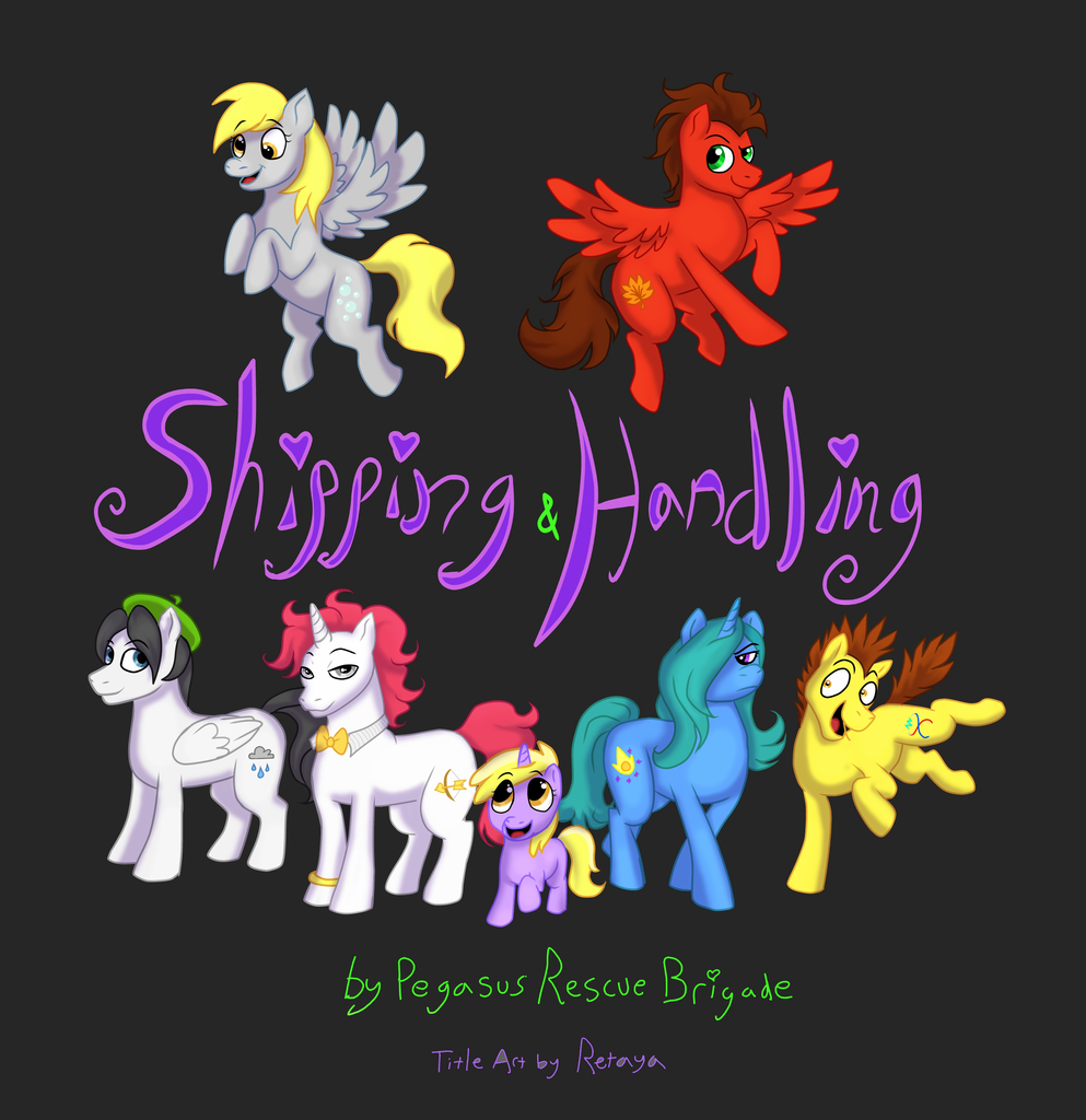 #73843 - safe, artist:retaya, derpy hooves, dinky hooves, oc, pegasus ...