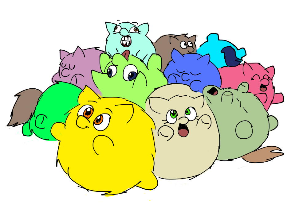 #75852 - safe, artist:kmeb, fluffy pony, cuddle puddle, cuddling, cute ...