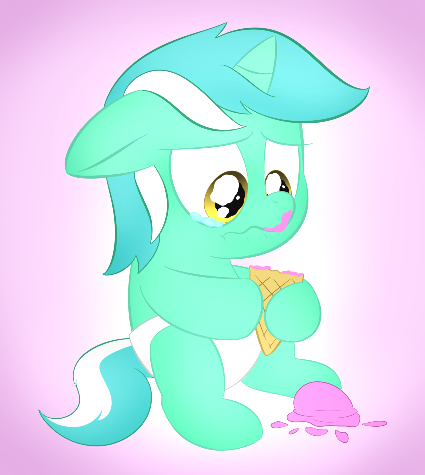 #76297 - safe, artist:lamia, lyra heartstrings, g4, crying, diaper ...