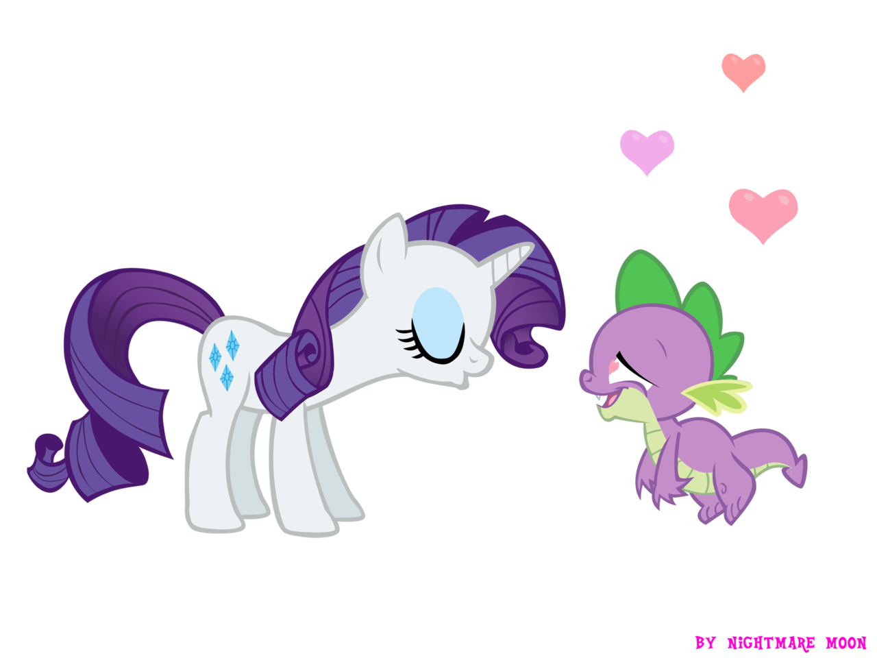 #65284 - safe, artist:nightmaremoons, rarity, spike, dragon, pony ...