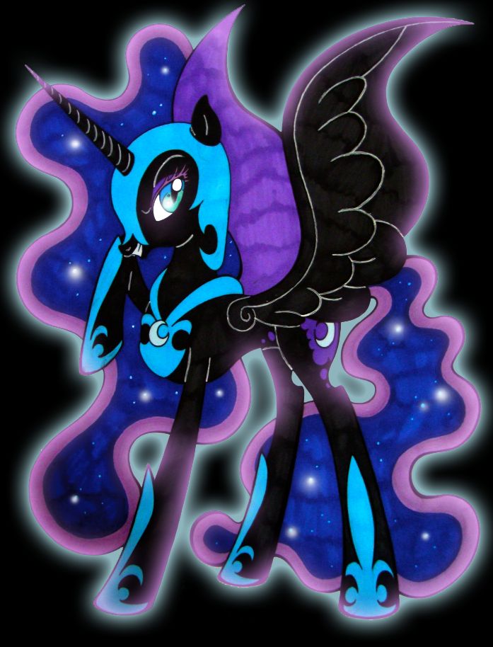 #78431 - safe, artist:utakousami, nightmare moon, alicorn, pony, g4 ...