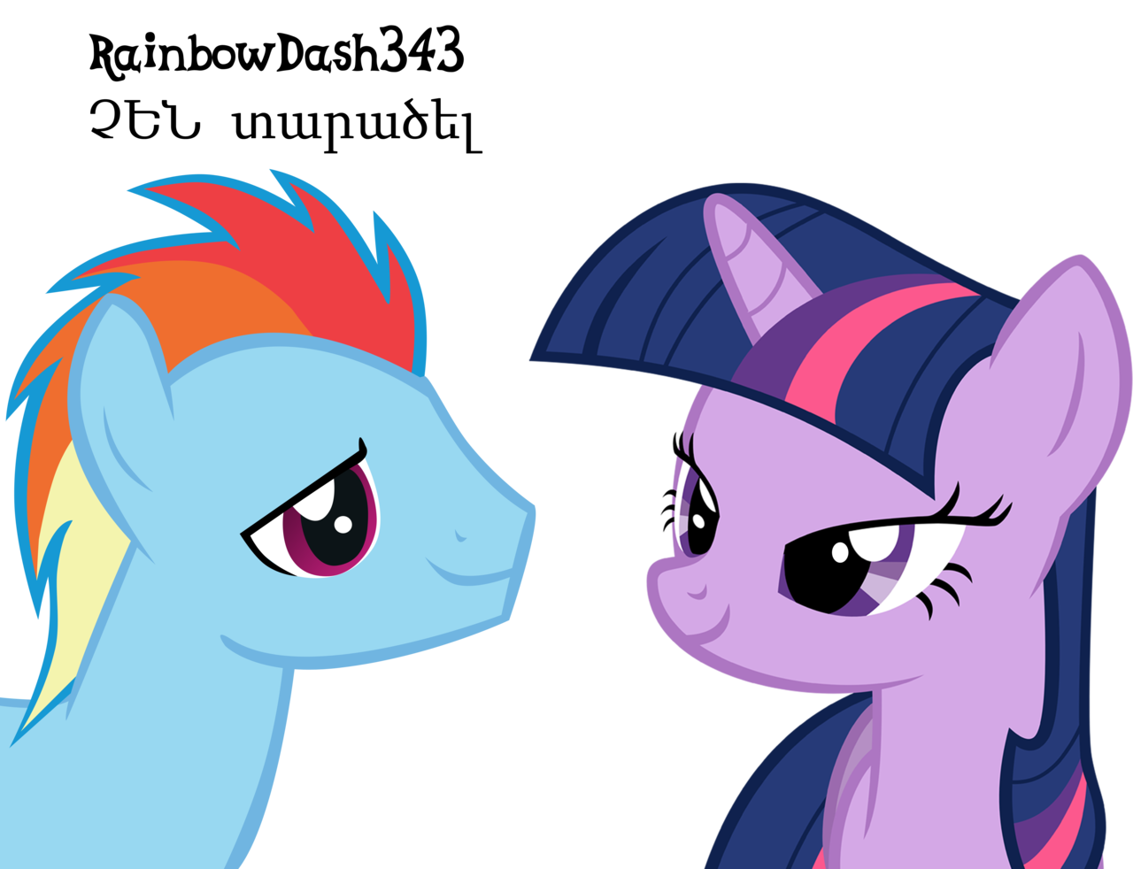 #80710 - safe, artist:yourfavoritesenpai, rainbow dash, twilight ...