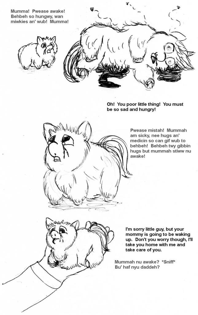 #82286 - grimdark, fluffy pony, comic, death, fluffy pony foal, fluffy ...