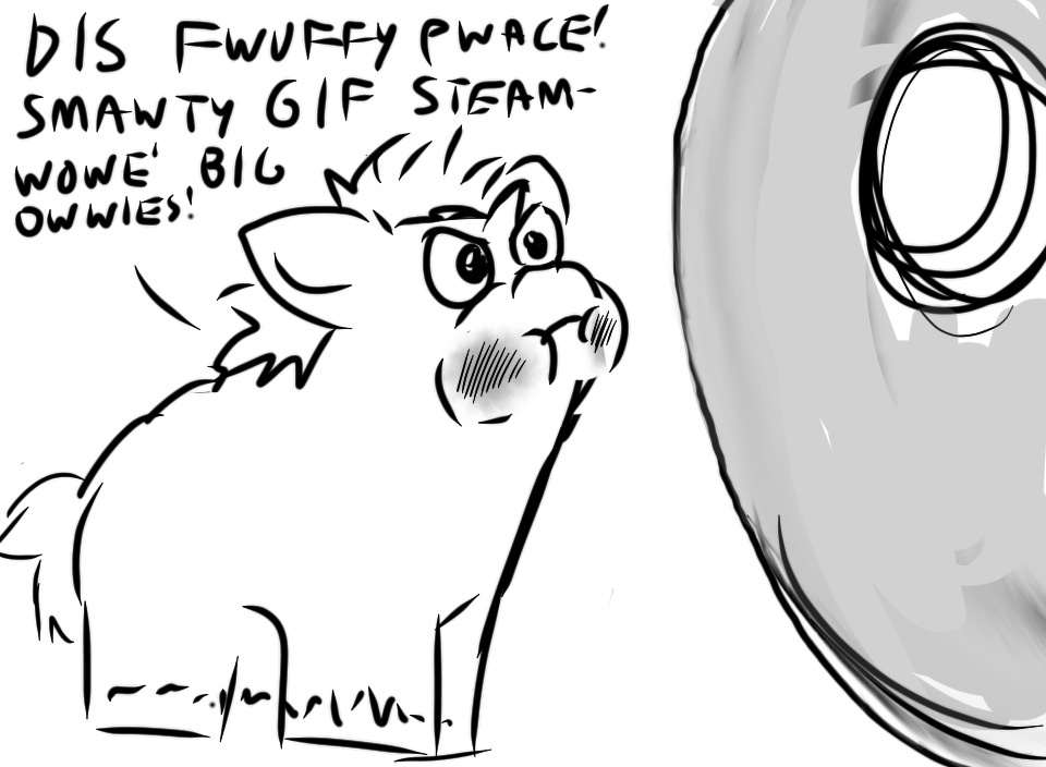 #83167 - safe, artist:kmeb, fluffy pony, cheek puffing, smarty friend ...