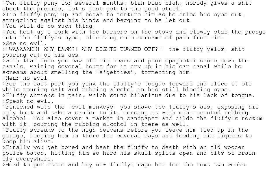 #83203 - explicit, grimdark, grotesque, fluffy pony, abuse, author ...