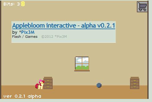 #84040 - safe, artist:pix3m, apple bloom, g4, flash, game, pixel art ...