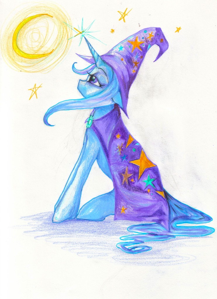 #84265 - safe, artist:saraluna, trixie, pony, unicorn, g4, female, high ...