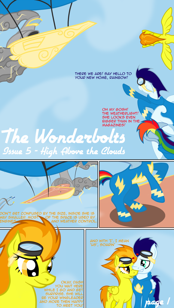 84424 Safe Artist Taharon Rainbow Dash Soarin Spitfire Comic