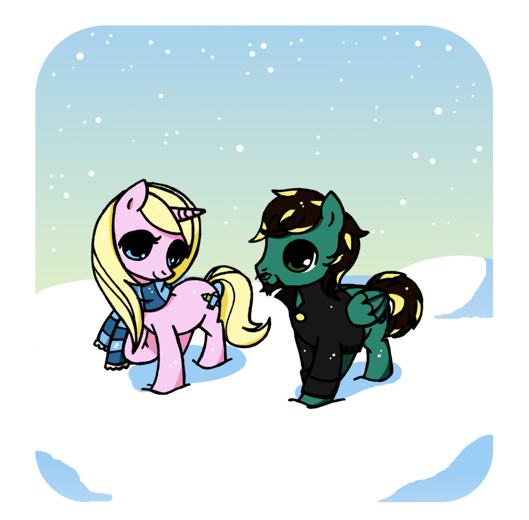 #85192 - safe, artist:nya-nannu, oc, oc only, snow, snowfall - Derpibooru